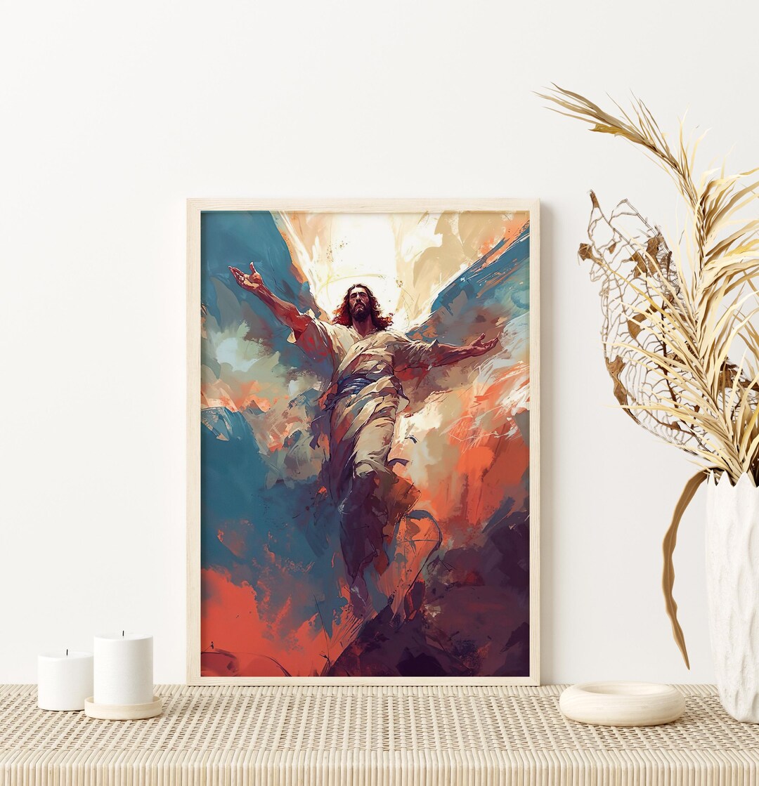 Jesus Poster Print, Jesus Watercolor, Jesus Wall Art, Jesus Christ ...