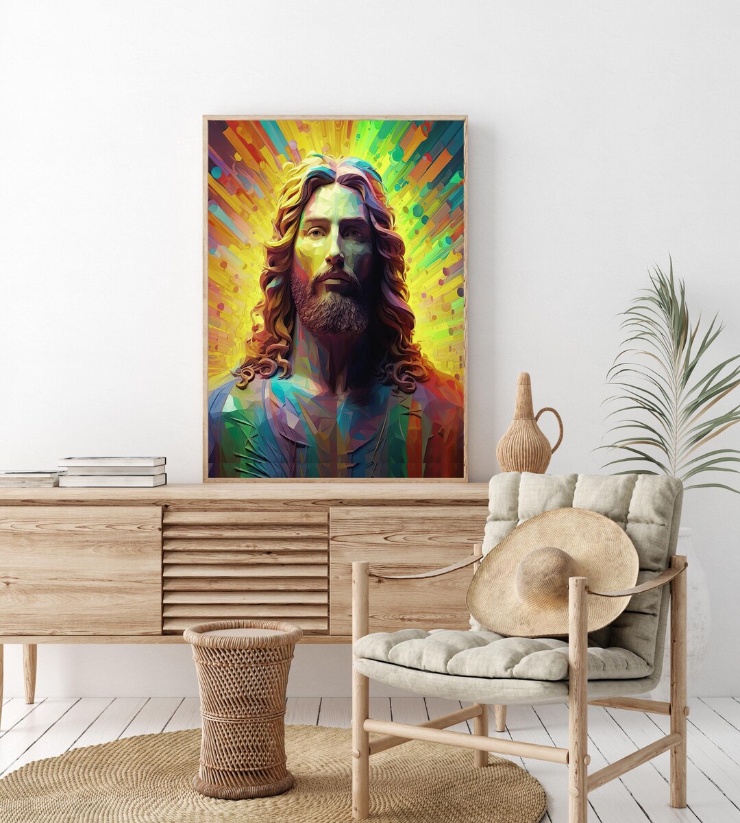 Jesus Poster Print, Jesus Wall Art, Jesus Christ Print, Jesus Portrait ...