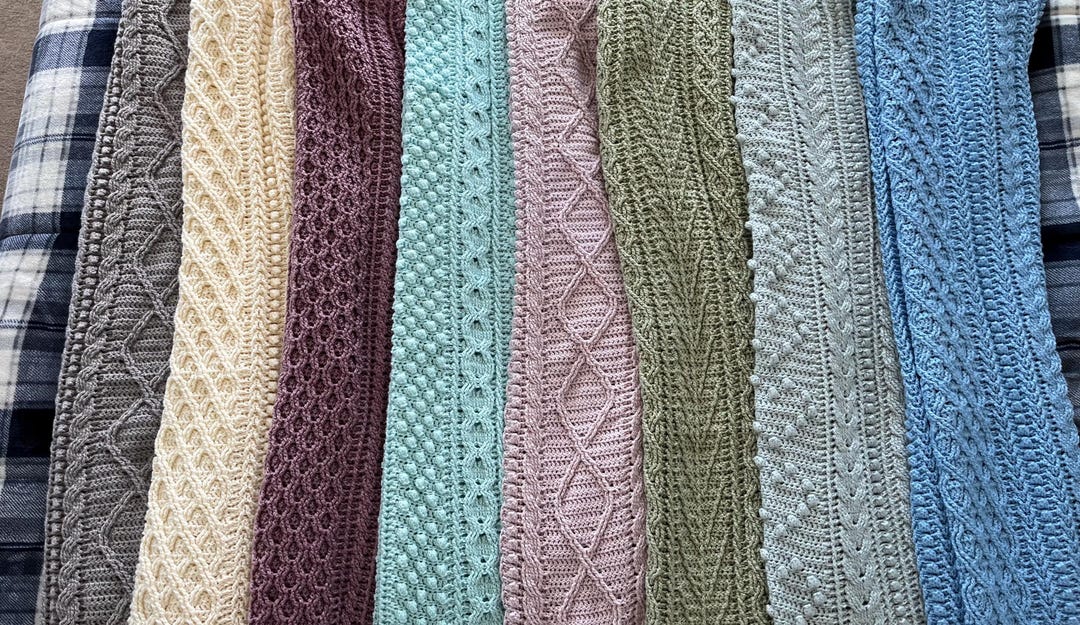 Variety of Colors for Custom Order of an Aran Blanket - Etsy