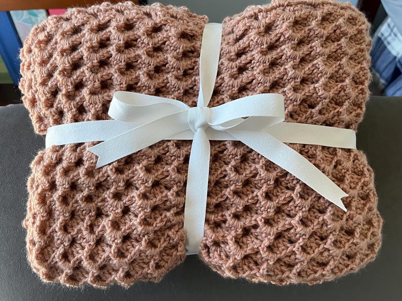 Handmade Gingerbread Crochet Baby Blanket: Gender Neutral Gift - Etsy