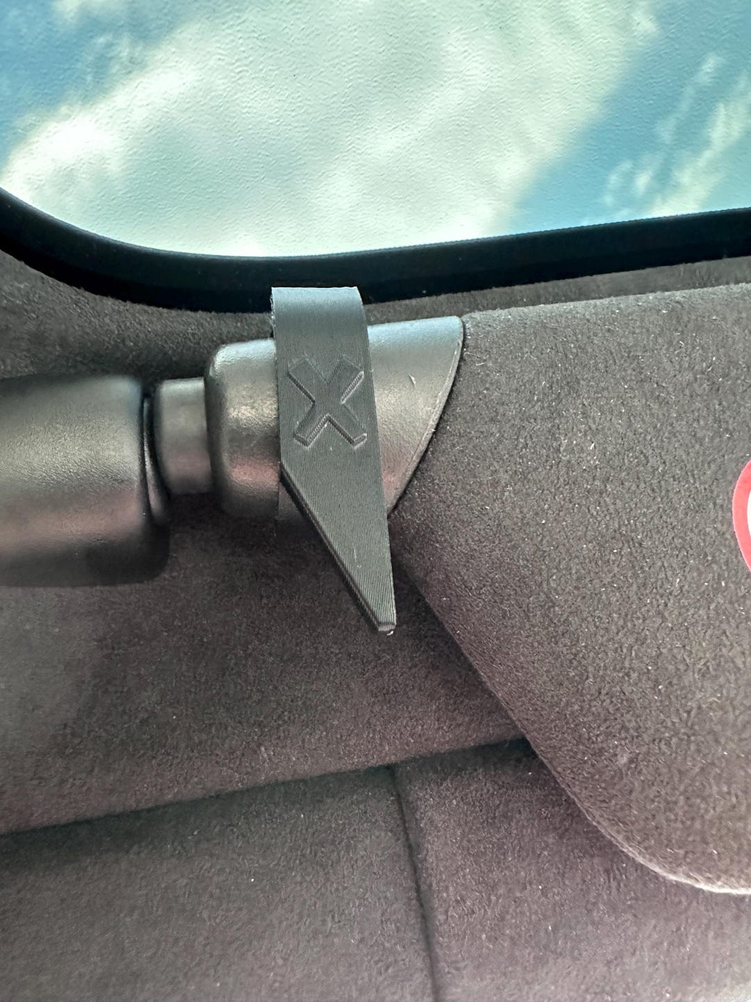 Tesla (2021-2025) Model X Visor Helpers (4 Pieces (pull Rings / Visor ...