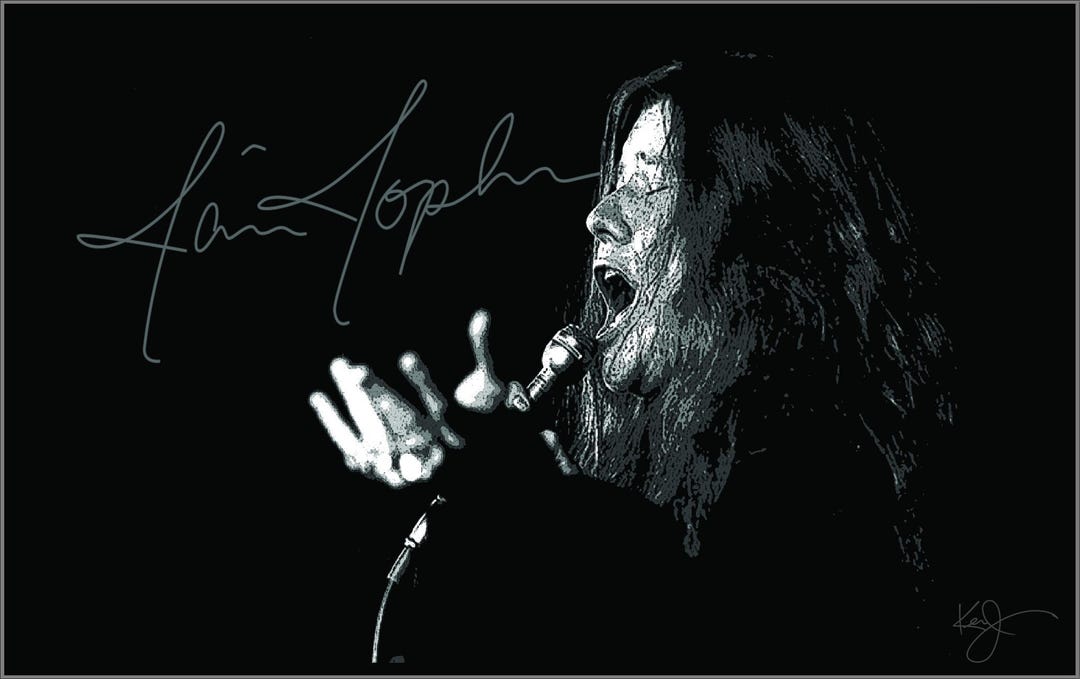 Janice Joplin, Janis Joplin Music Legend Digital Illustration, Janis ...