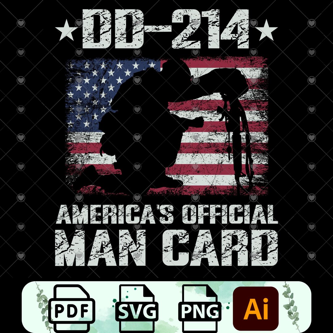 DD-214 America's Official Man Card PNG , DD-214 America's Official Png ...