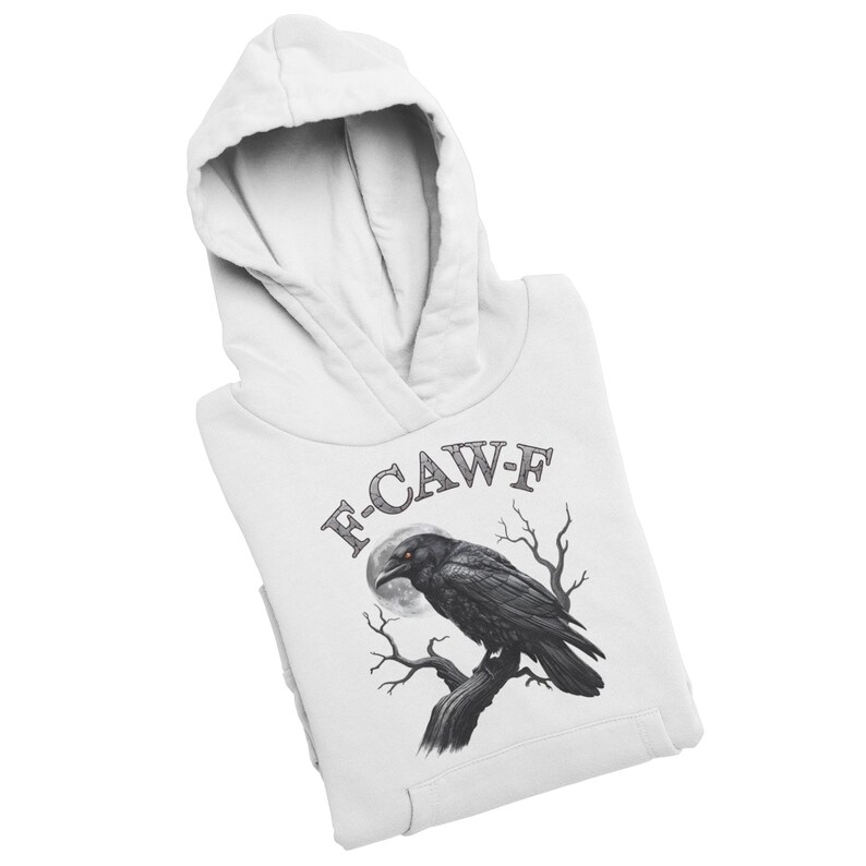 F-caw-f Png, F-CAW-F Svg, Funny Raven Design, Gothic Crow Art ...