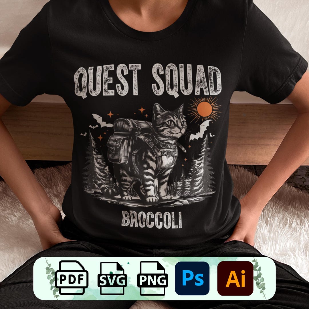 Quest Fantasy Squad Broccoli Cat PNG , Quest Fantasy Squad Broccoli Cat ...
