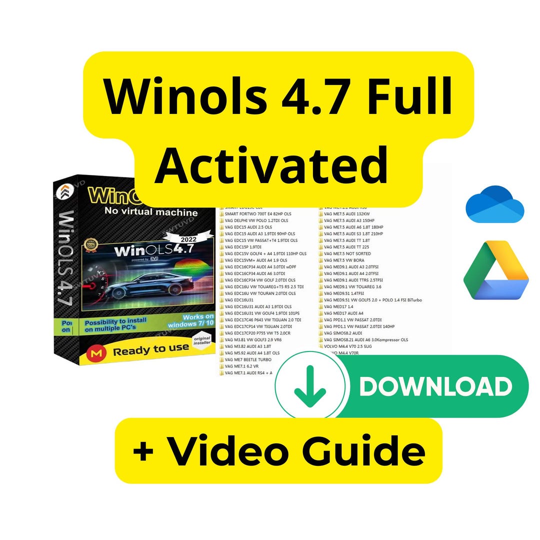 Winols 4.7 Full Activated Software & Ultimate DAMOS Collection Enhanced ...