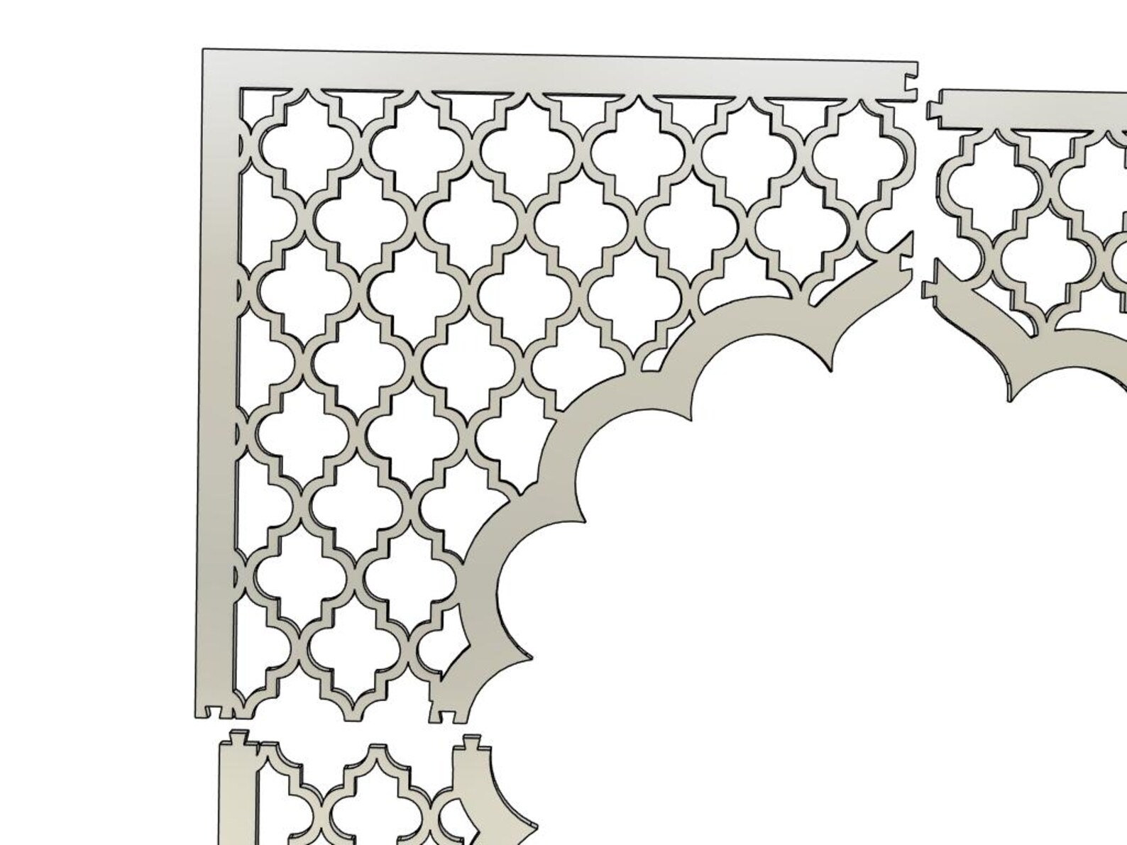 Islamic Mihrab Arch Wall Panel 2m X 1.5m Laser Cut File | CNC Muslim ...