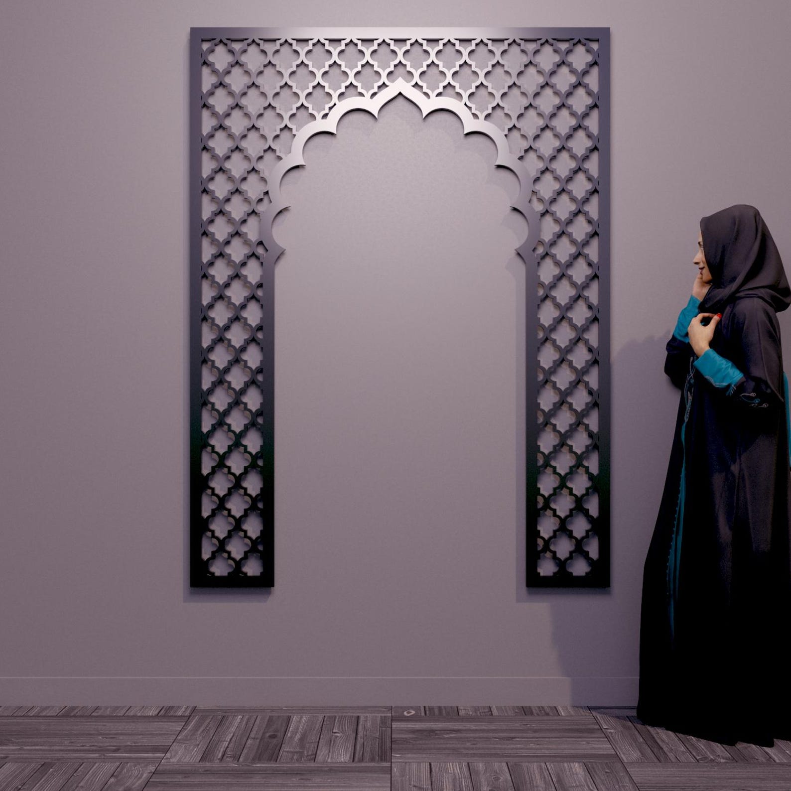 Islamic Mihrab Arch Wall Panel: Laser Cut CNC Design (digital Download ...