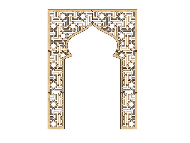Islamic Mihrab Arch Wall Panel: Laser Cut CNC Design (digital Download ...