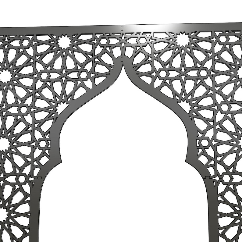 Islamic Mihrab Arch Wall Panel: Laser Cut CNC Design (digital Download ...