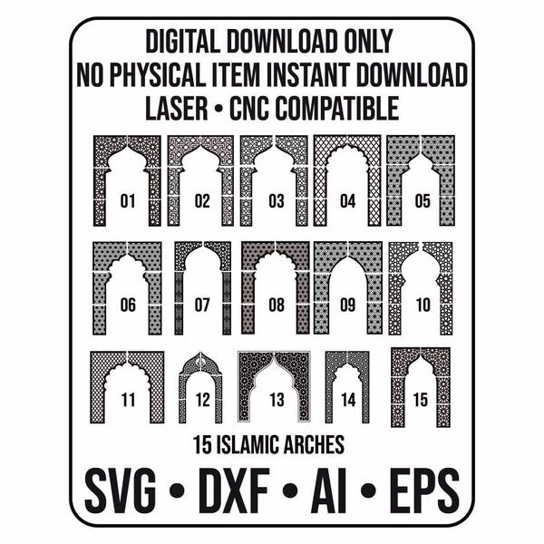 Islamic Cnc Patterns - Etsy