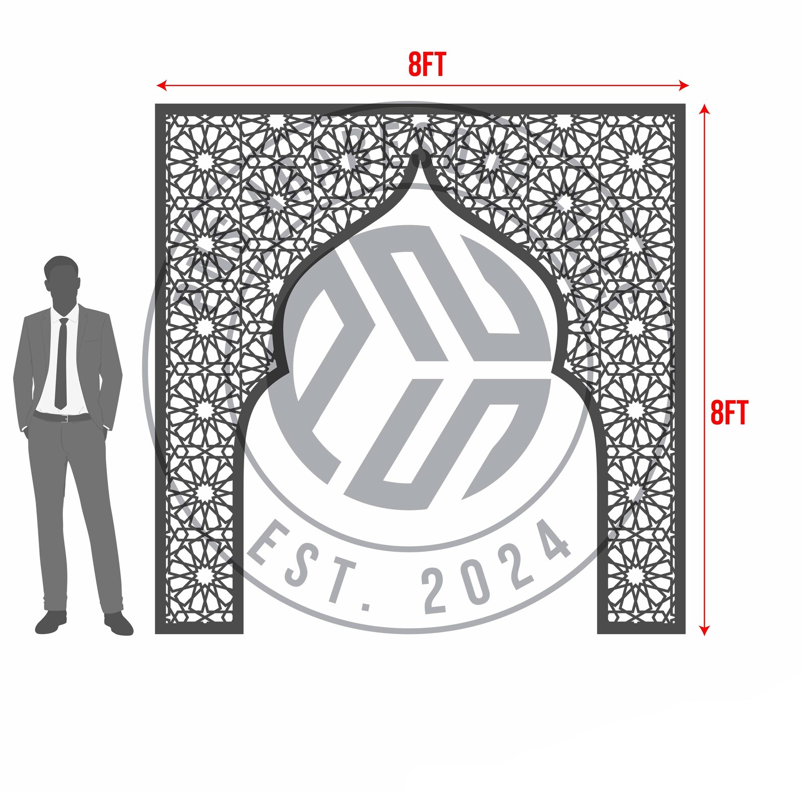 Islamic Arch Mihrab Wall Panel: Laser CNC Glowforge File (digital ...