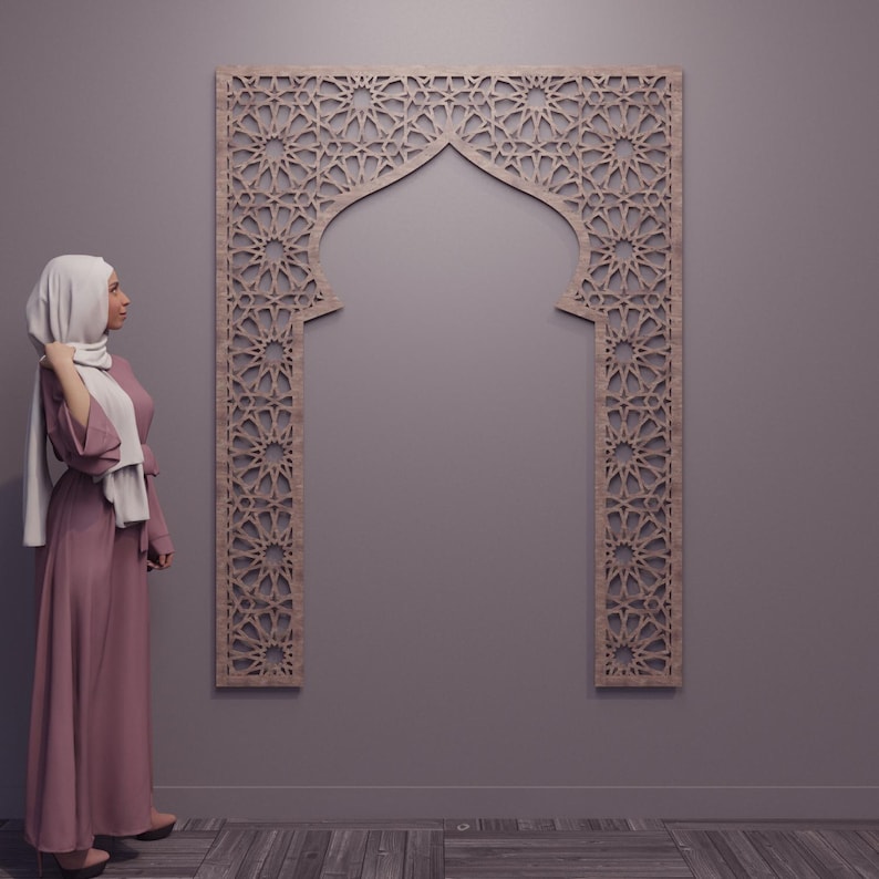 Islamic Mihrab Arch Wall Panel Laser Cut CNC File (digital Download, 2m ...