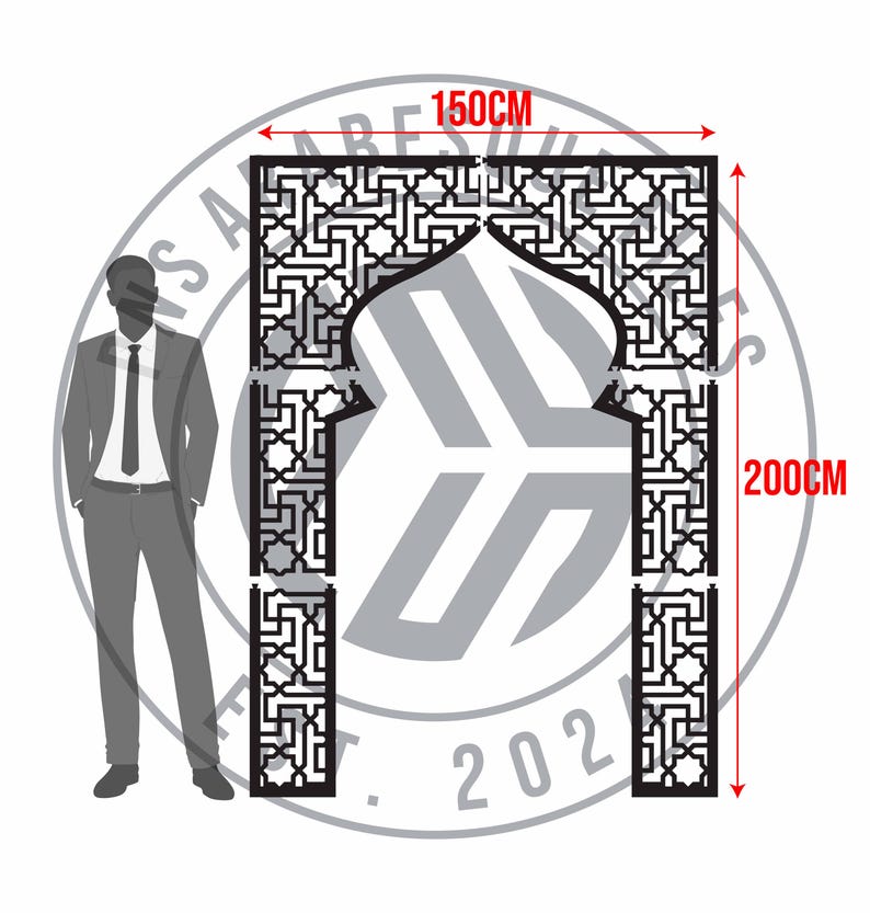 Islamic Mihrab Arch Wall Panel: Laser Cut CNC Design (digital Download ...