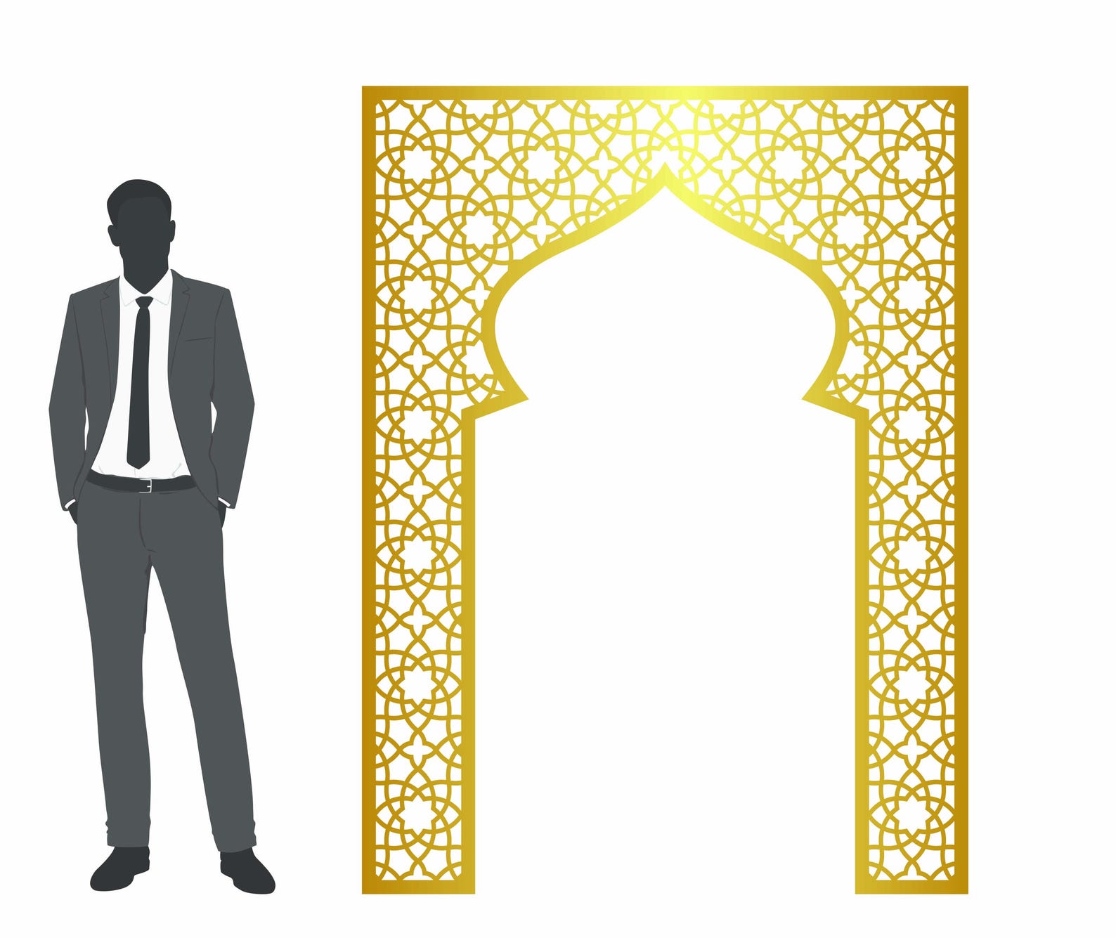 Islamic Mihrab Arch Wall Panel: Laser Cut CNC Design (digital Download ...