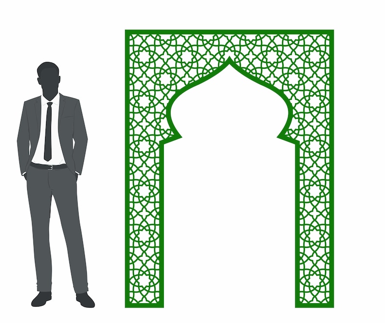 Islamic Mihrab Arch Wall Panel: Laser Cut CNC Design (digital Download ...