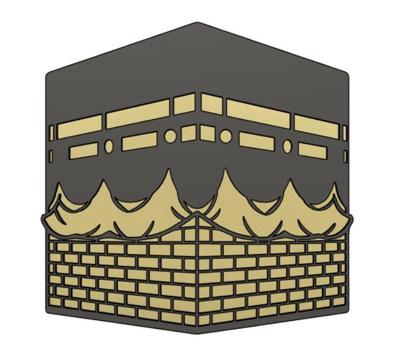 Kaaba Wall Art Cut File | 2-layer Islamic Decor (svg Dxf Ai Eps) - Etsy ...