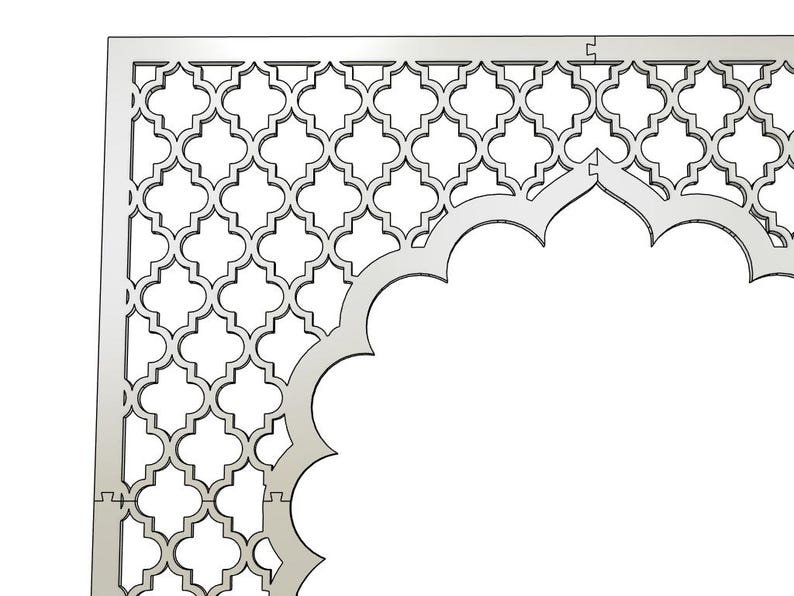 Islamic Mihrab Arch Wall Panel 2m X 1.5m Laser Cut File | CNC Muslim ...