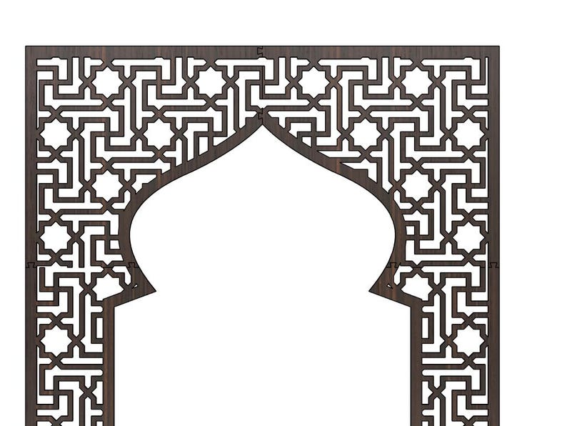 Islamic Mihrab Arch Wall Panel: Laser Cut CNC Design (digital Download ...