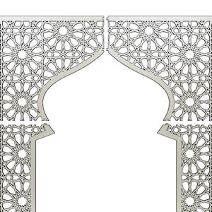 Islamic Mihrab Arch Wall Panel Laser Cut CNC File (digital Download, 2m ...