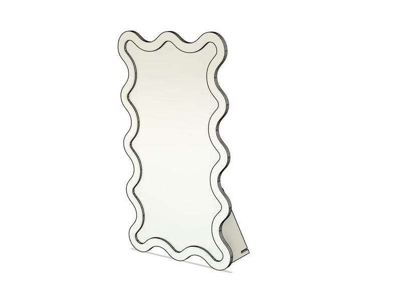 Wavy Backdrop With Stand Laser CNC Cut File | Event Display (digital ...