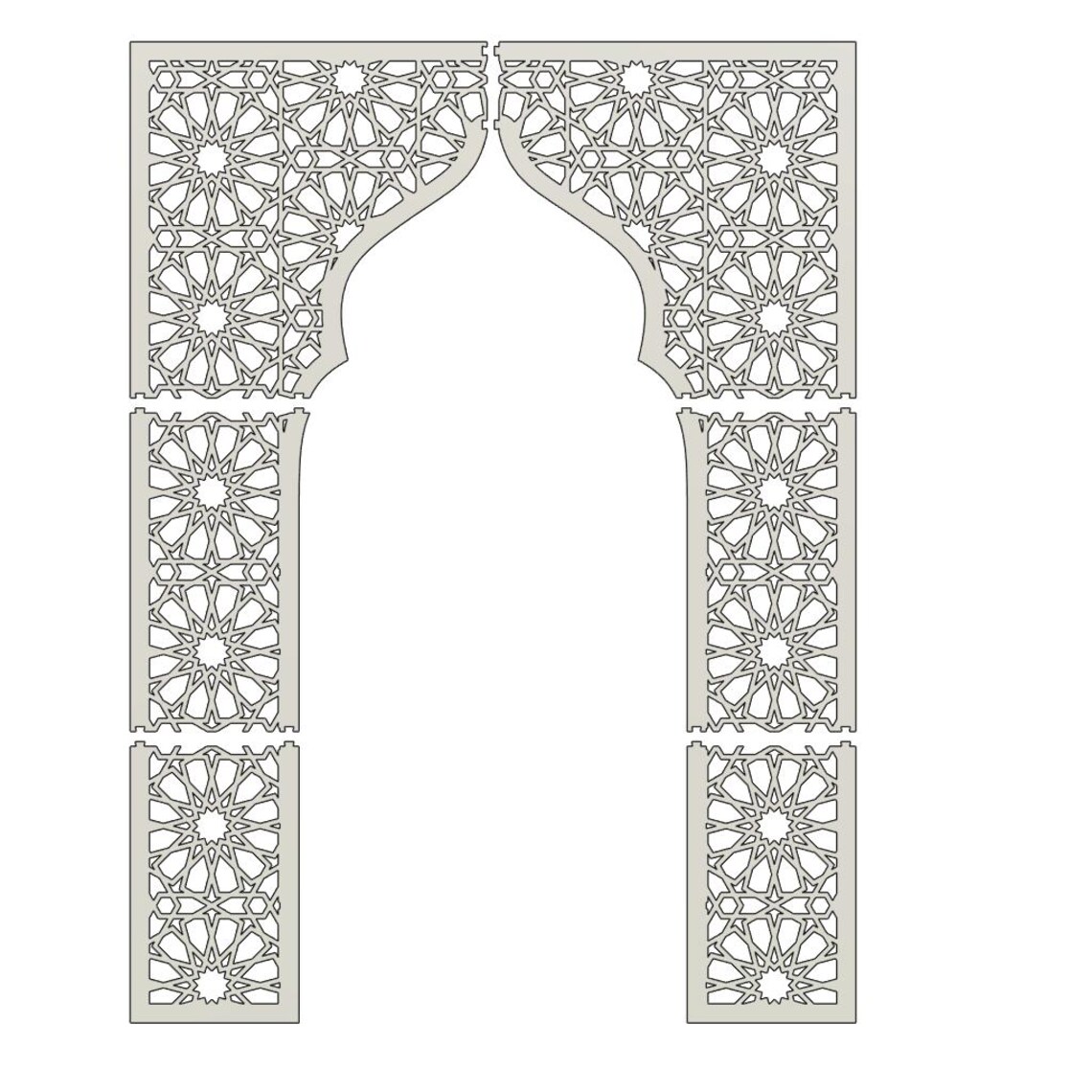 Islamic Mihrab Arch Wall Panel: Laser Cut CNC Design (digital Download ...