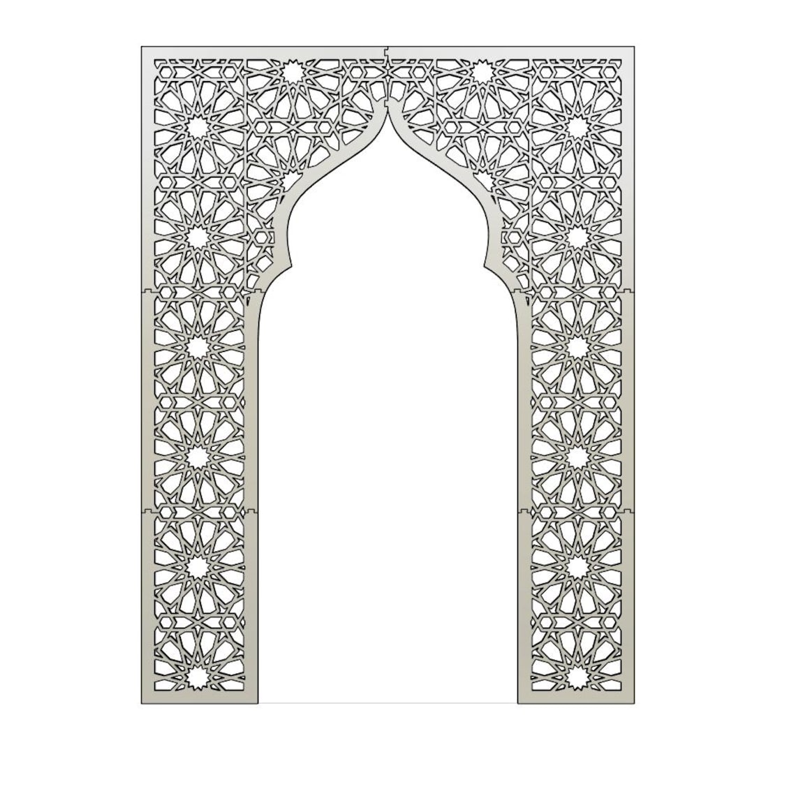 Islamic Mihrab Arch Wall Panel: Laser Cut CNC Design (digital Download ...