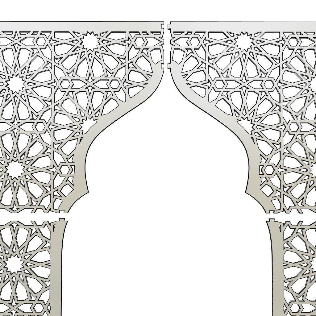 Islamic Mihrab Arch Wall Panel: Laser Cut CNC Design (digital Download ...