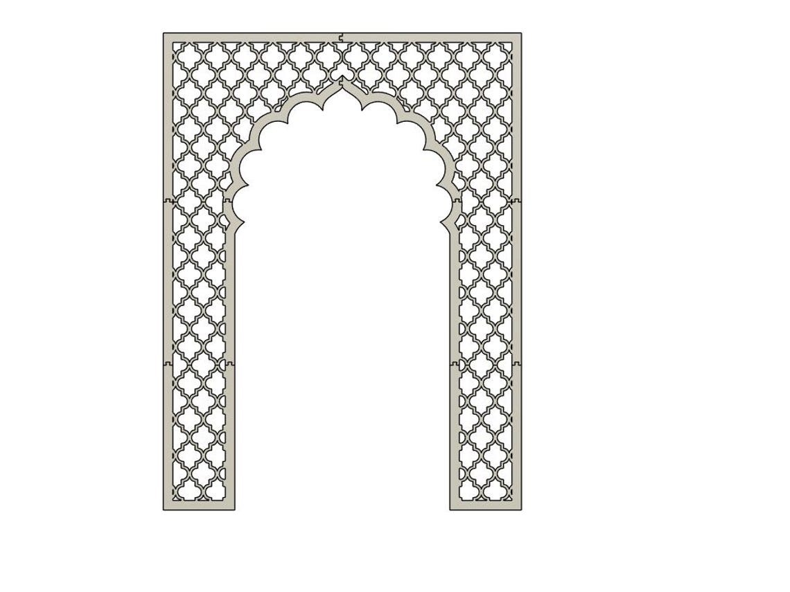 Islamic Mihrab Arch Wall Panel: Laser Cut CNC Design (digital Download ...