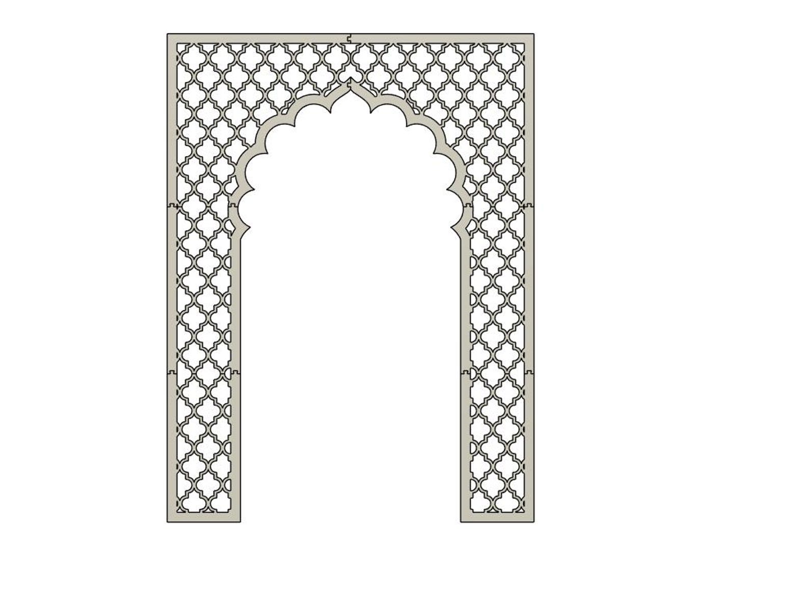Islamic Mihrab Arch Wall Panel: Laser Cut CNC Design (digital Download ...