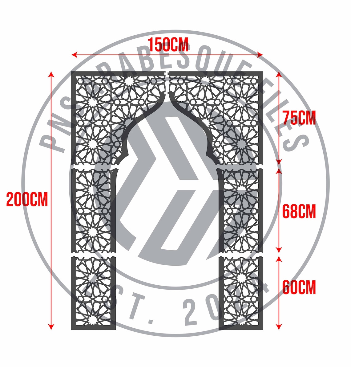 Islamic Mihrab Arch Wall Panel: Laser Cut CNC Design (digital Download ...