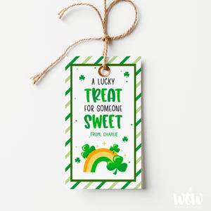 St. Patrick's Day Gift Tags, Editable Canva Template, Personalized ...