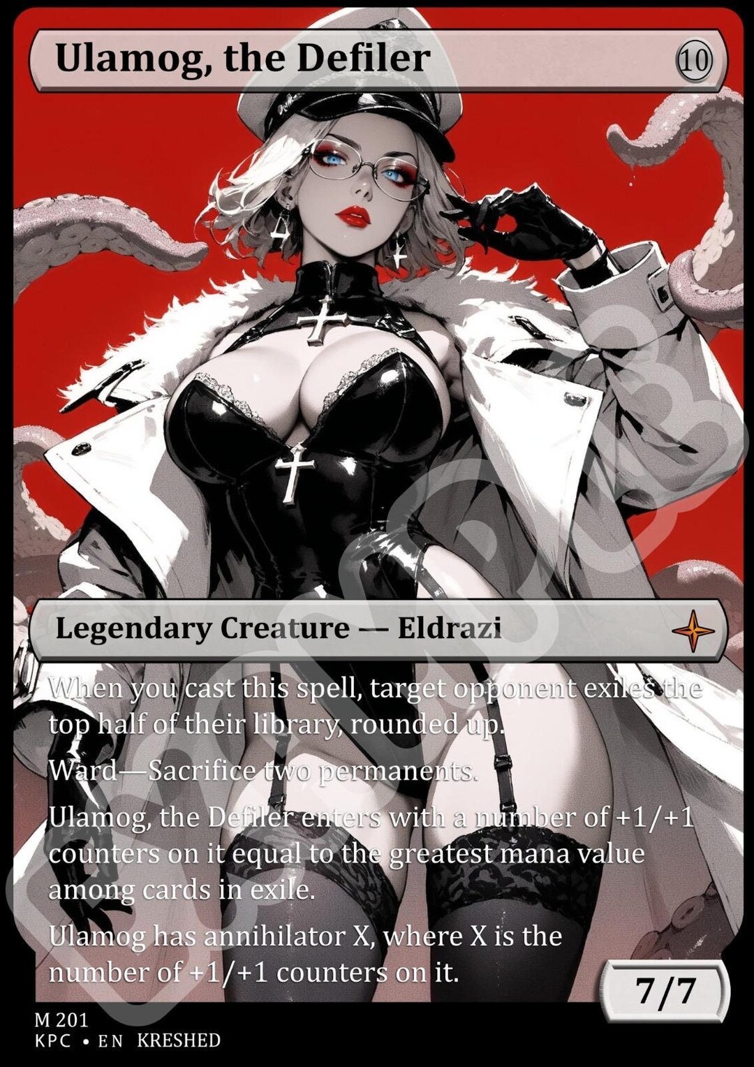 Ulamog the Defiler, Waifu Foil Proxy - Etsy