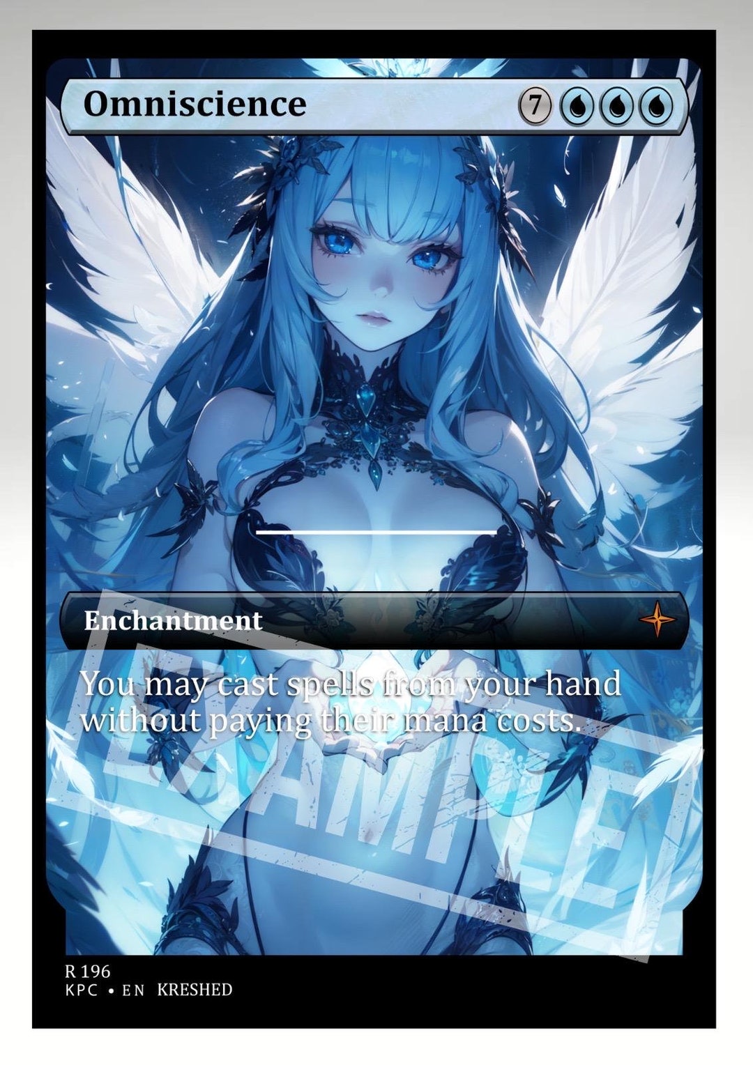Omniscience, Waifu Foil Proxy - Etsy