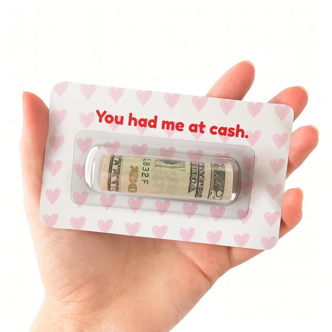 Funny Valentine Cash Gift Card Holder, Financial Support - Etsy