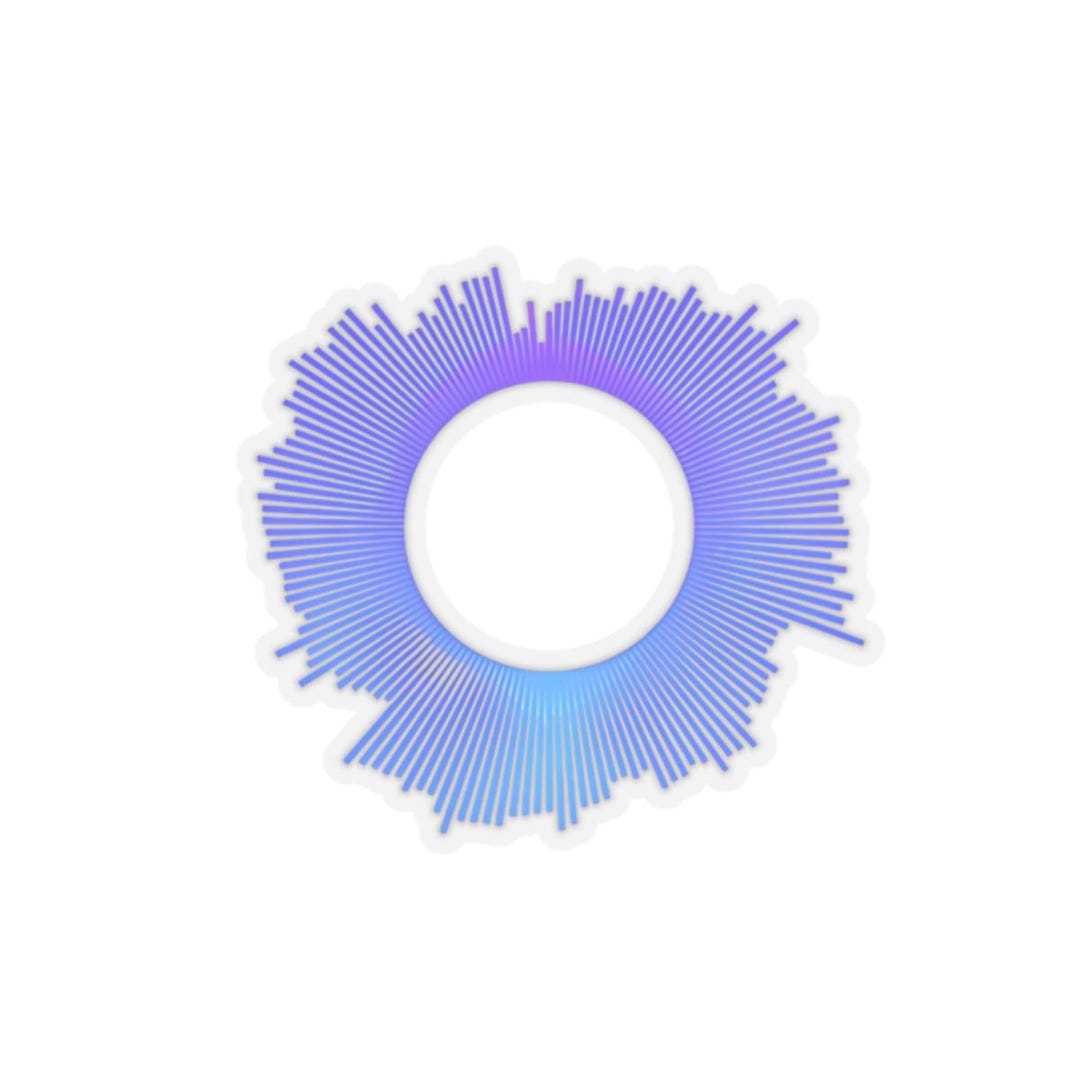 Custom Circular Sound Wave Sticker - Personalized With Your Favorite ...