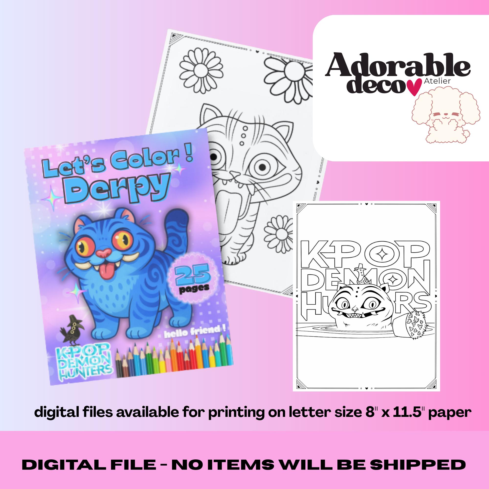 25 K-pop Coloring Pages Printable PDF Digital Download, Kids Birthday ...