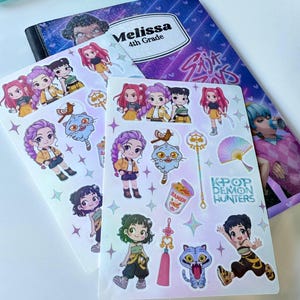 Kpop Demon Hunters Small Sticker - Etsy UK