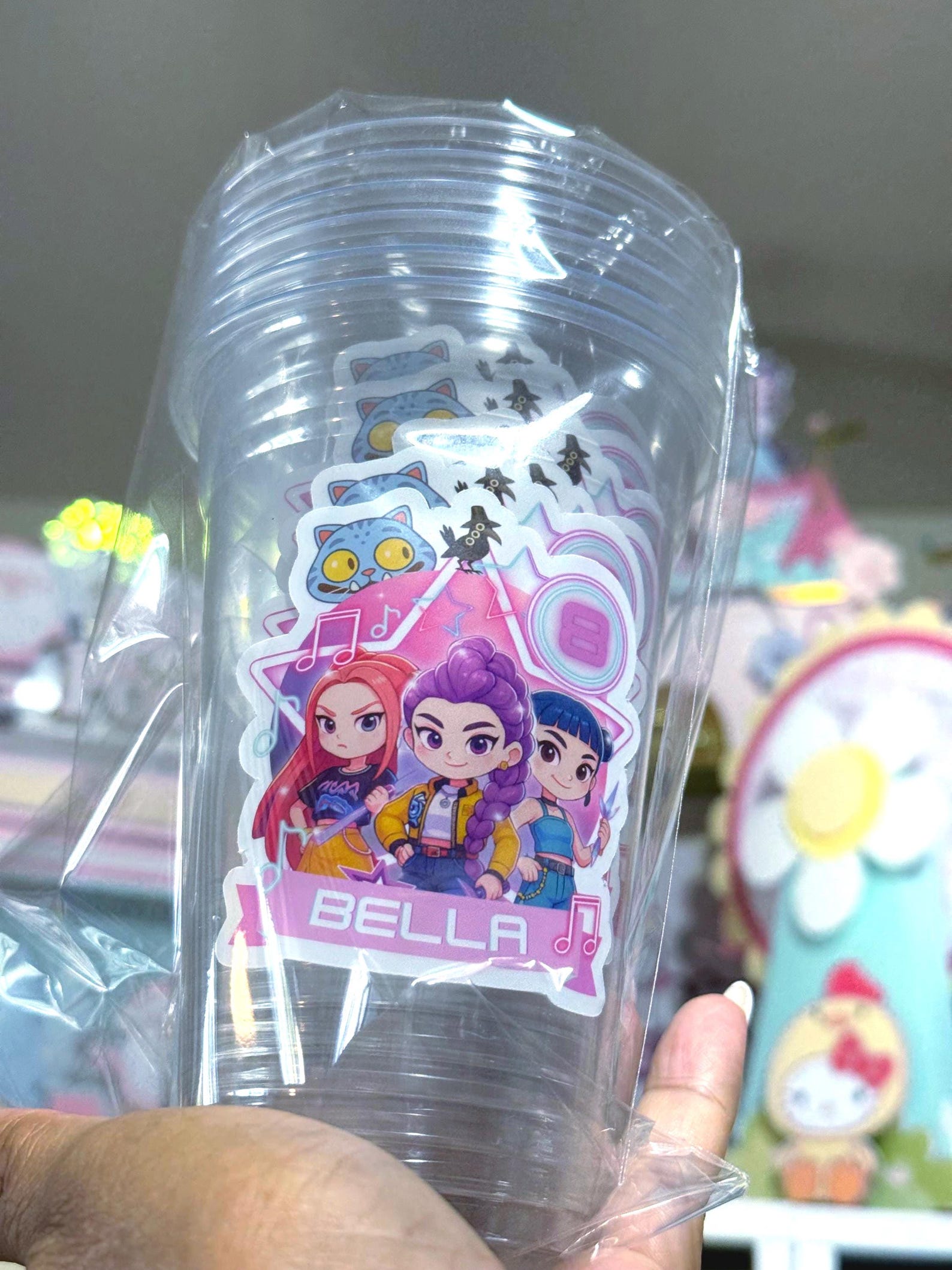 K-pop Custom Party Birthday Cups – Disposable Cups With Lids & Straws ...