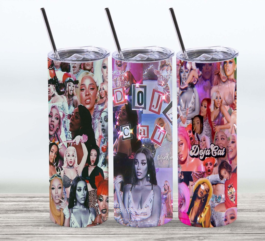 DOJA CAT Tumbler 20 Oz Skinny Stitch Tumbler Sublimation Designs, Full ...