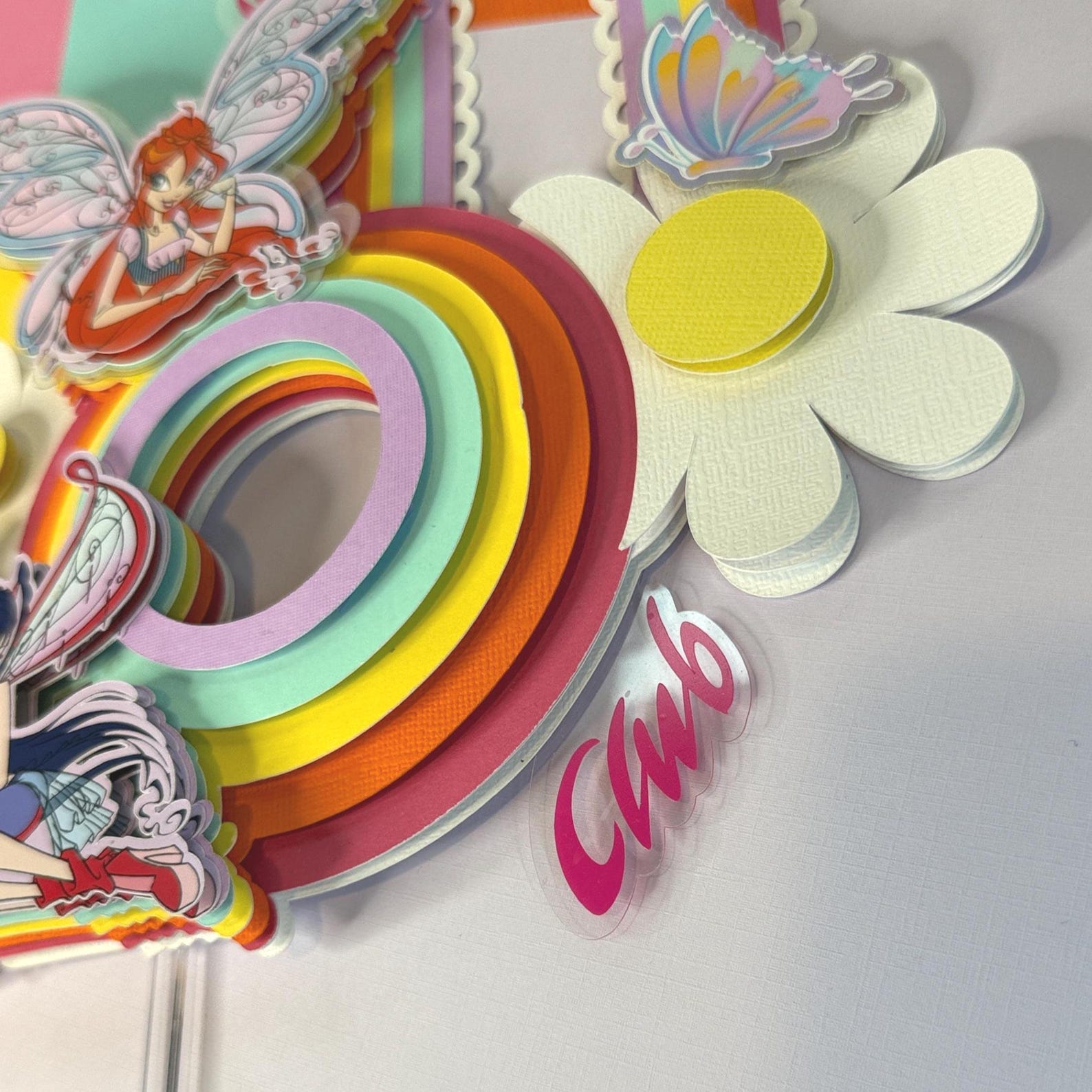 Winx Club Cake Topper 3D Rainbow Fairy Birthday Party Decor - Etsy