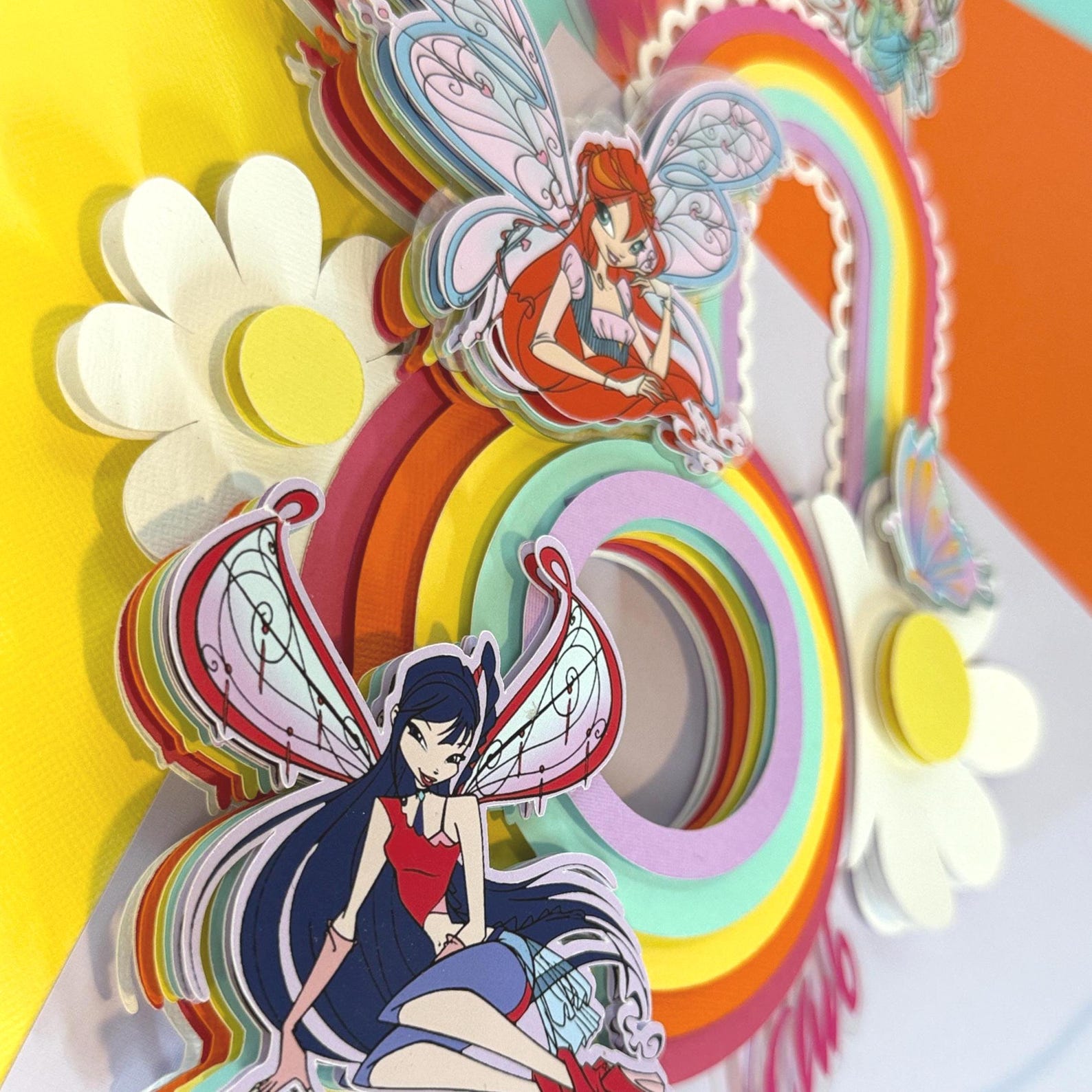 Winx Club Cake Topper 3D Rainbow Fairy Birthday Party Decor - Etsy