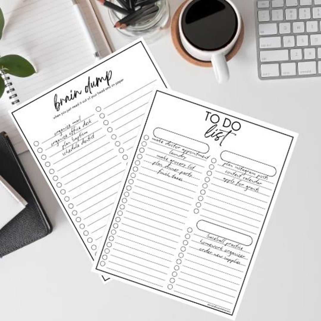 Editable To-do List Template | 4-page Instant Download | Printable Task ...