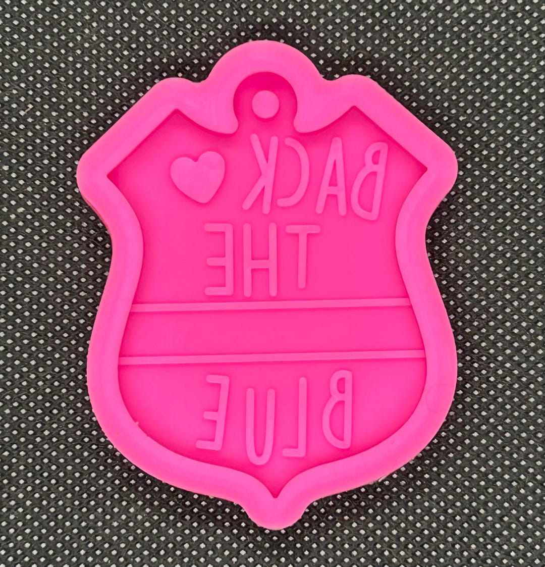 Back the Blue Police Badge Silicone Resin or Soap Mold - Etsy