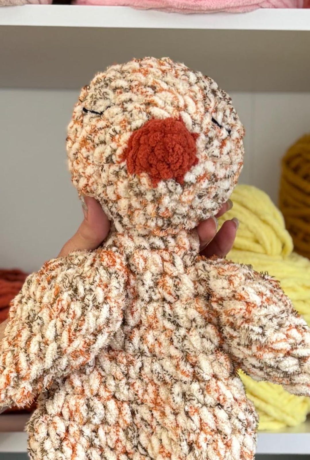 Duck Lovey With Embroidered Eyes Made of 100% Polyester. - Etsy