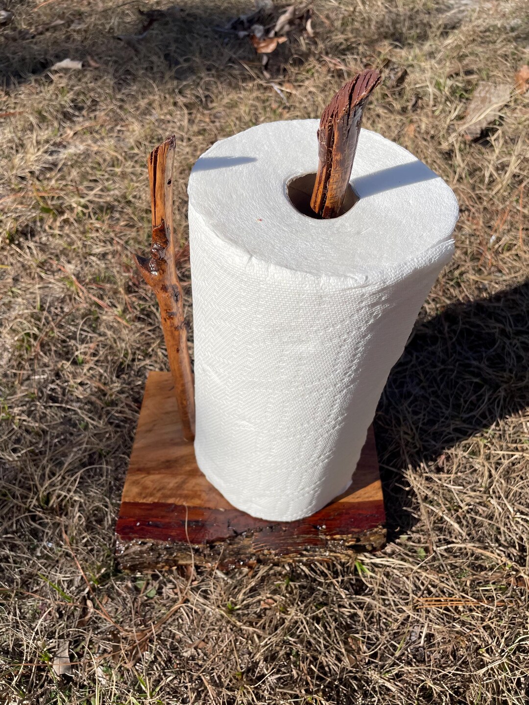 Beaver Chewed Paper Towel Holder - Etsy