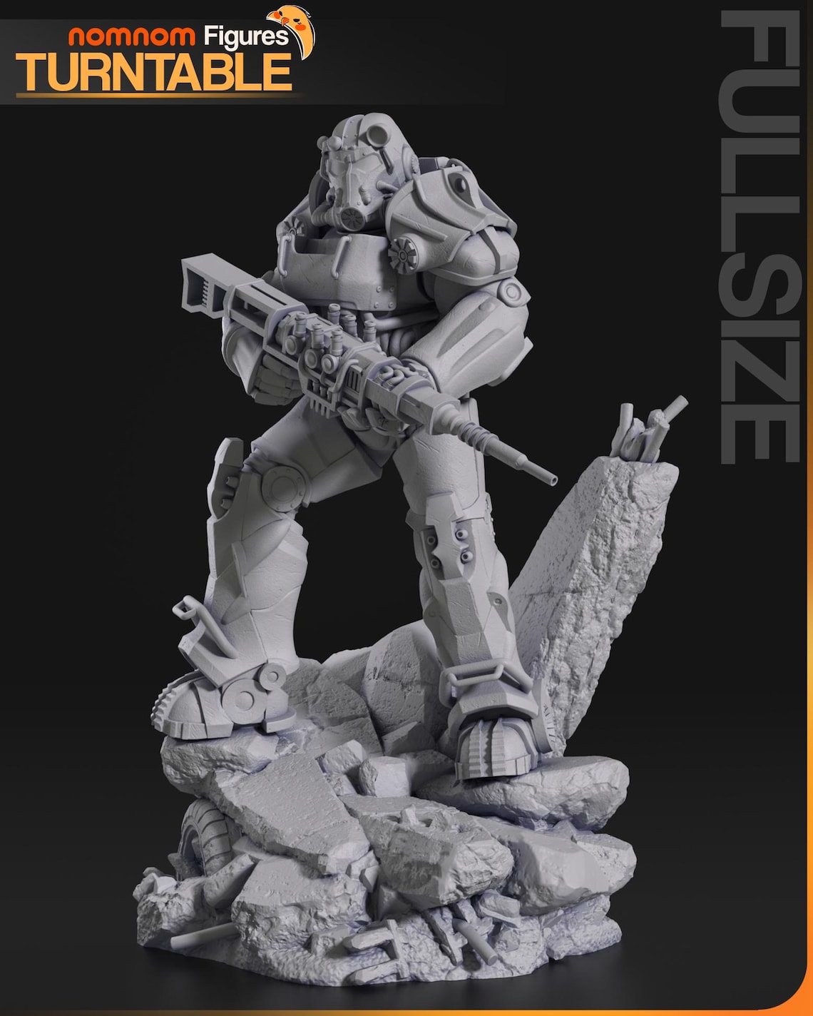 T-60 Power Armor Resin Model Kit 75mm Scale - Fallout | UNPAINTED ...