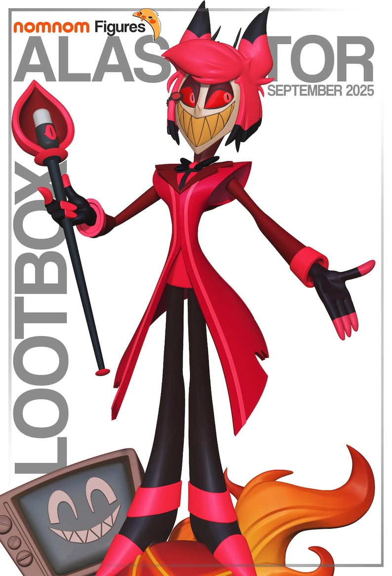 Alastor 1/10 Scale Figure - Hazbin Hotel | UNPAINTED | Nomnom Figures ...