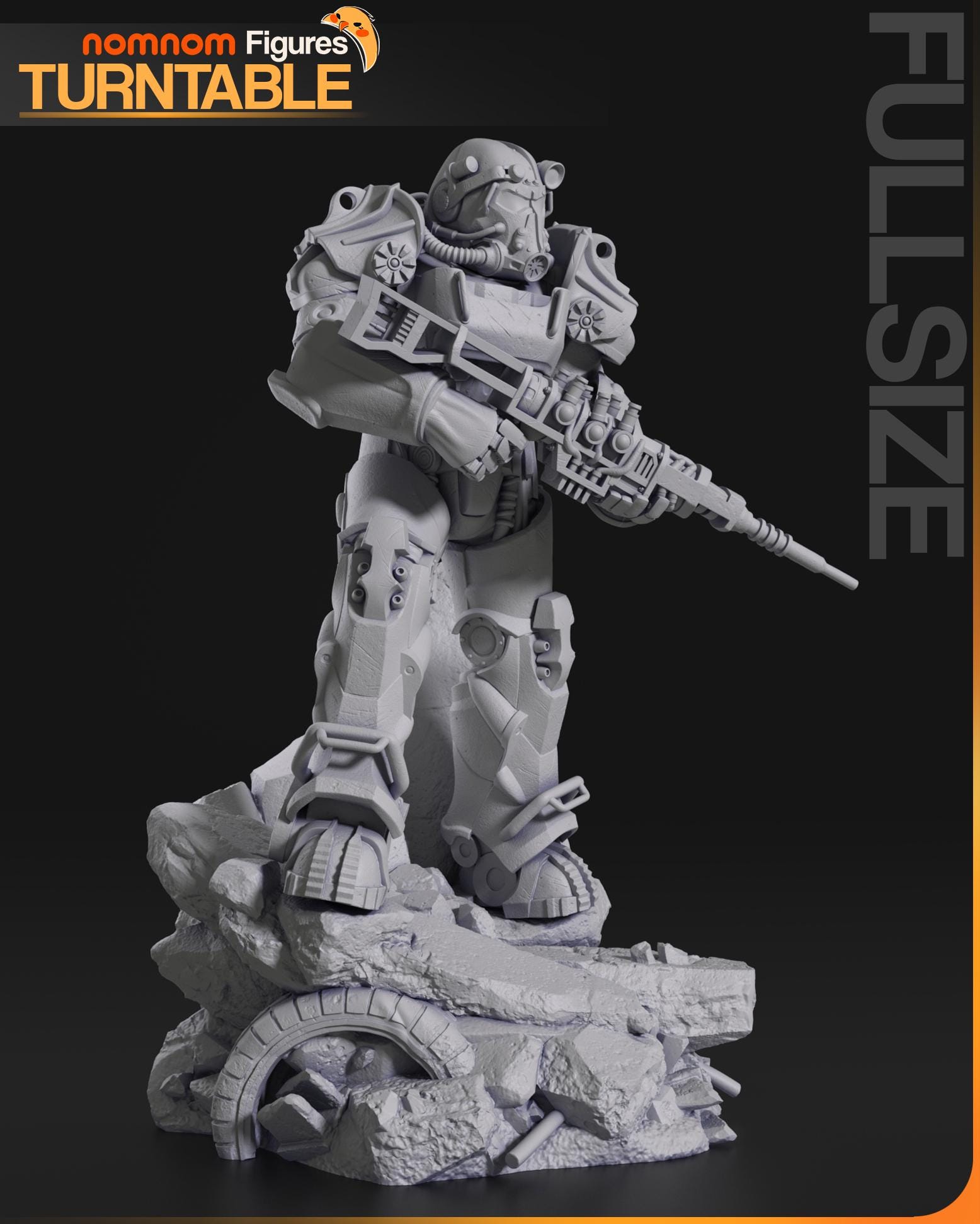 T-60 Power Armor Resin Model Kit 75mm Scale - Fallout | UNPAINTED ...