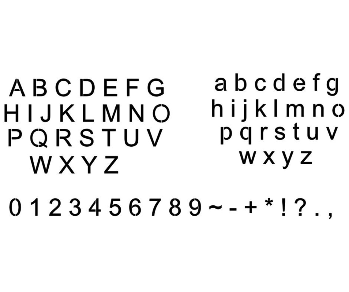 Alphabet Letters & Numbers Dxf Dwg Ai Eps Pdf Svg Stl Files / Dxf ...
